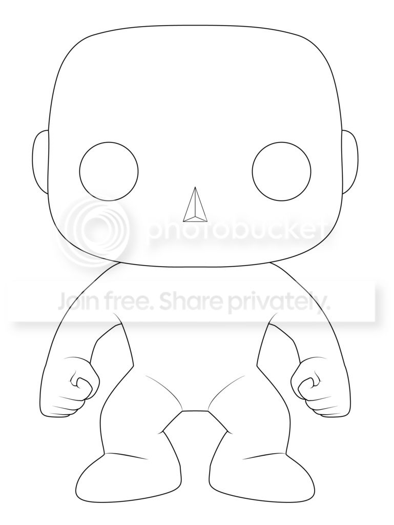 Blank Funko Pop Template